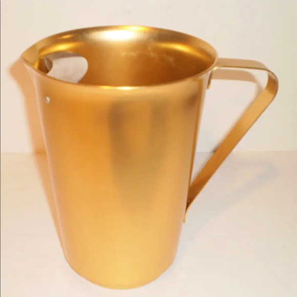 Dining | Vintage Gold Sunburst Anodized Aluminum Pitcher 48 Z | Poshmark